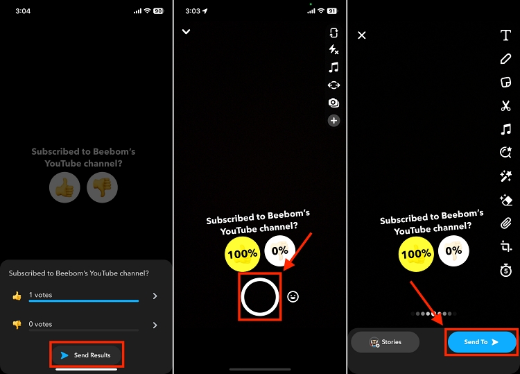 How to Create Polls on Snapchat | Beebom