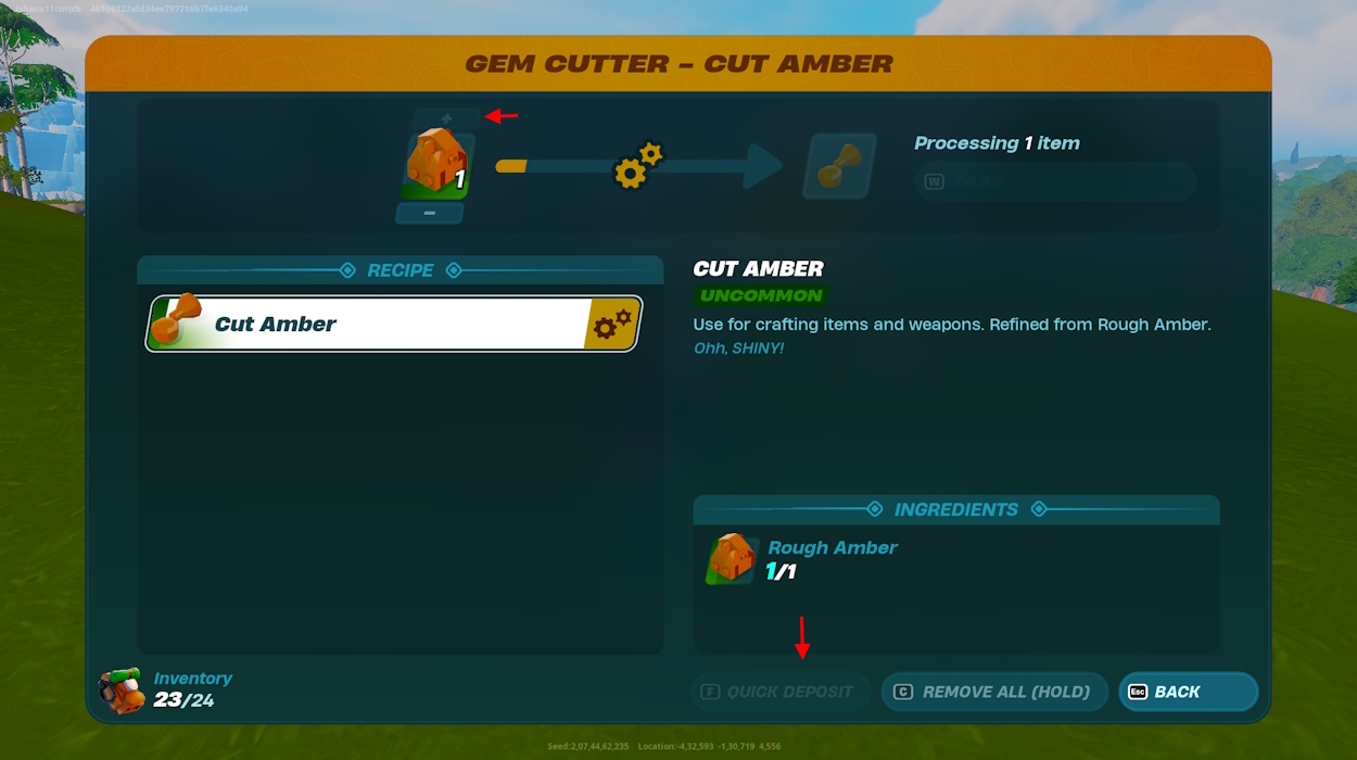 How to Get Cut Amber in LEGO Fortnite | Beebom