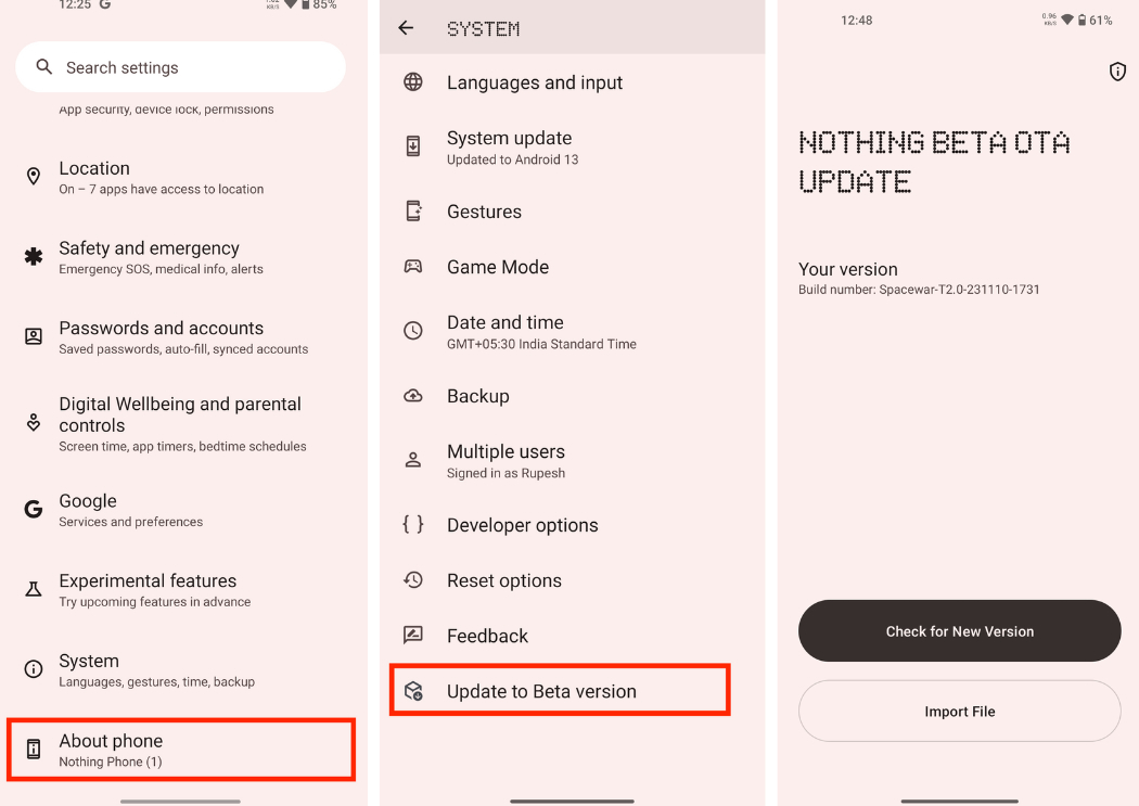 Nothing Phone (1) Gets Android 14-Based Nothing OS 2.5 Open Beta 1 | Beebom