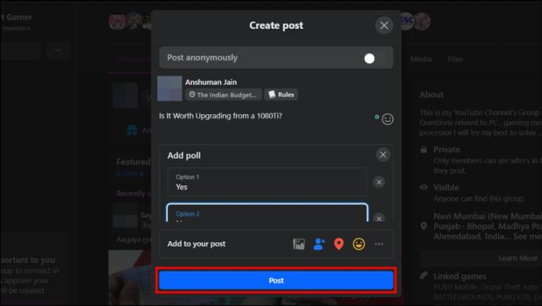 How to Create Polls on Facebook | Beebom