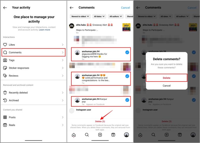 How to Delete Comments on Instagram | Beebom