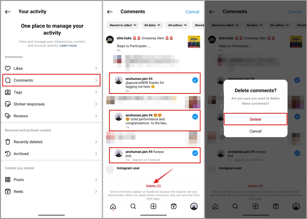 How to Delete Comments on Instagram | Beebom