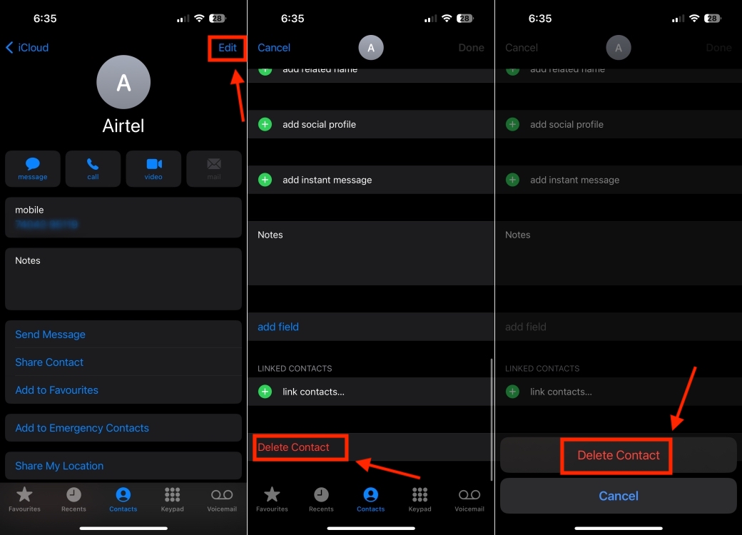 How to Delete Contacts on iPhone Easily (2022) | Beebom