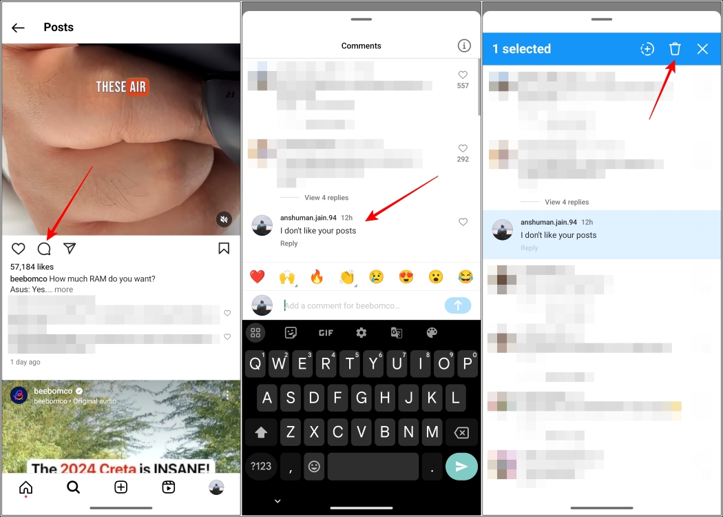 How to Delete Comments on Instagram | Beebom