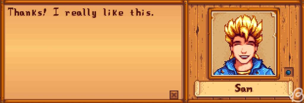 Sam Gift Guide in Stardew Valley | Beebom