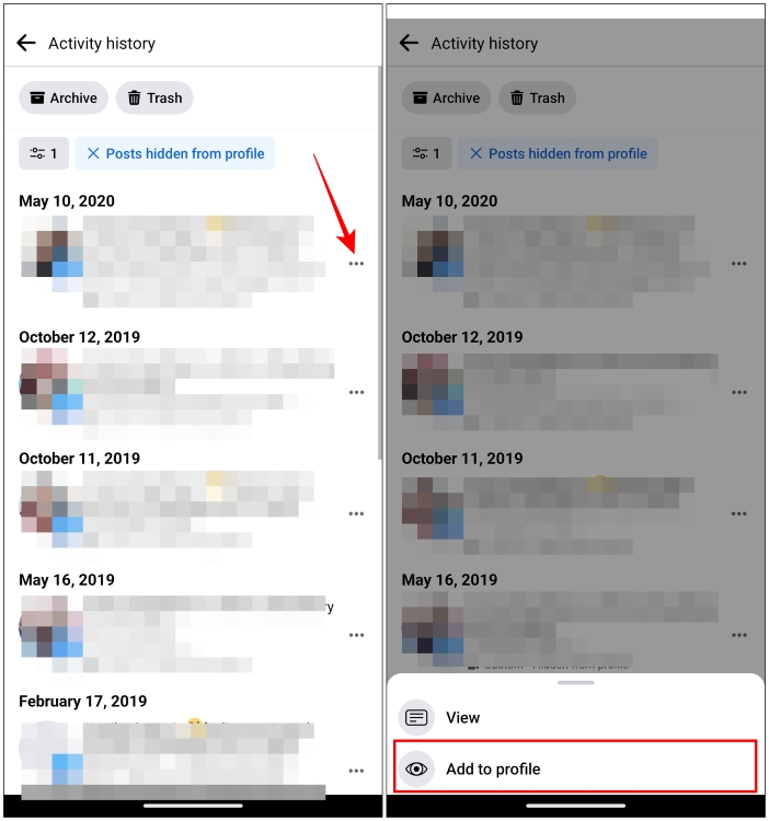 How to Unhide Posts on Facebook | Beebom