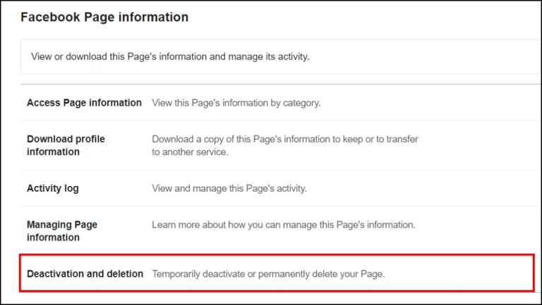 How to Delete Your Facebook Page | Beebom