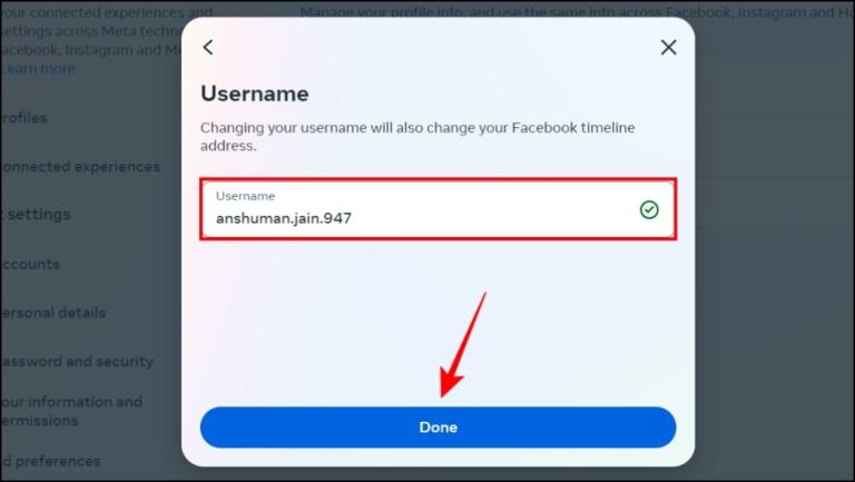 How to Change Facebook Username | Beebom