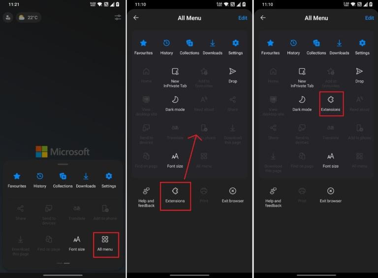 How to Install Extensions in Edge Browser for Android | Beebom