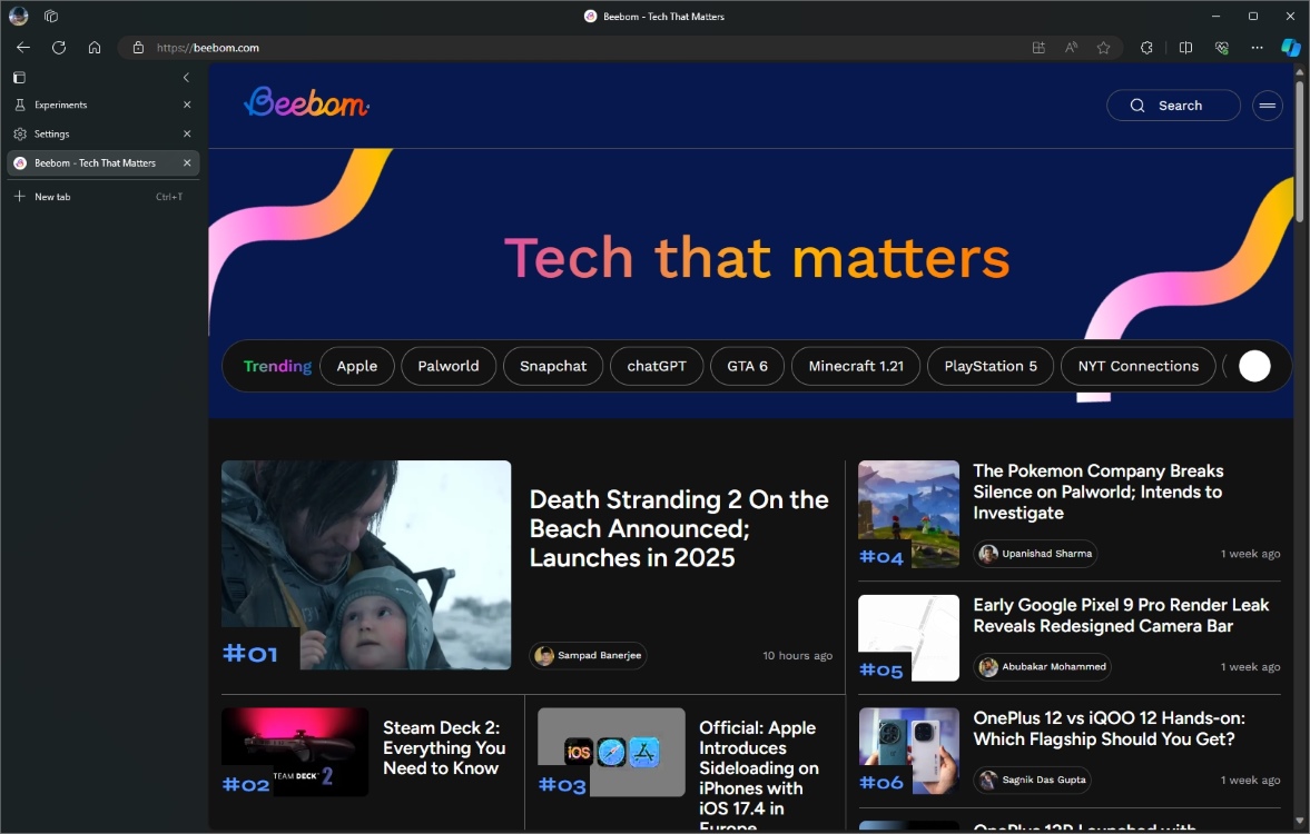 10 Best Microsoft Edge Flags You Should Use in 2024 | Beebom