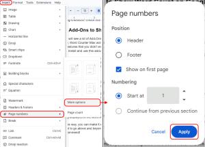 How to Number Pages in Google Docs | Beebom