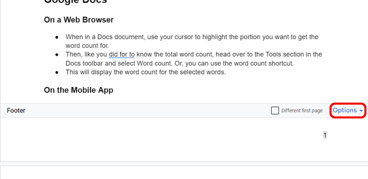 How to Number Pages in Google Docs | Beebom