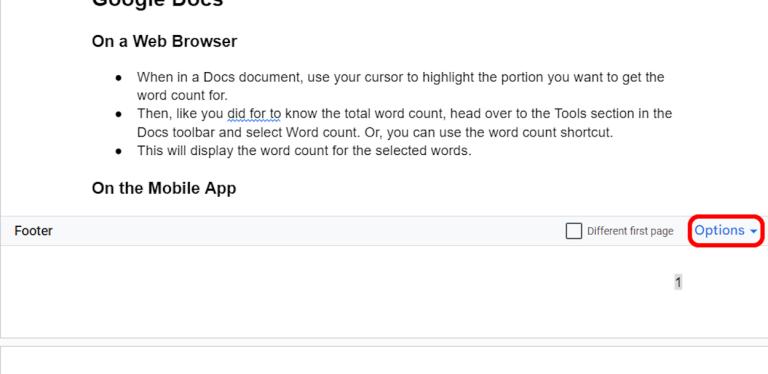 How to Number Pages in Google Docs | Beebom