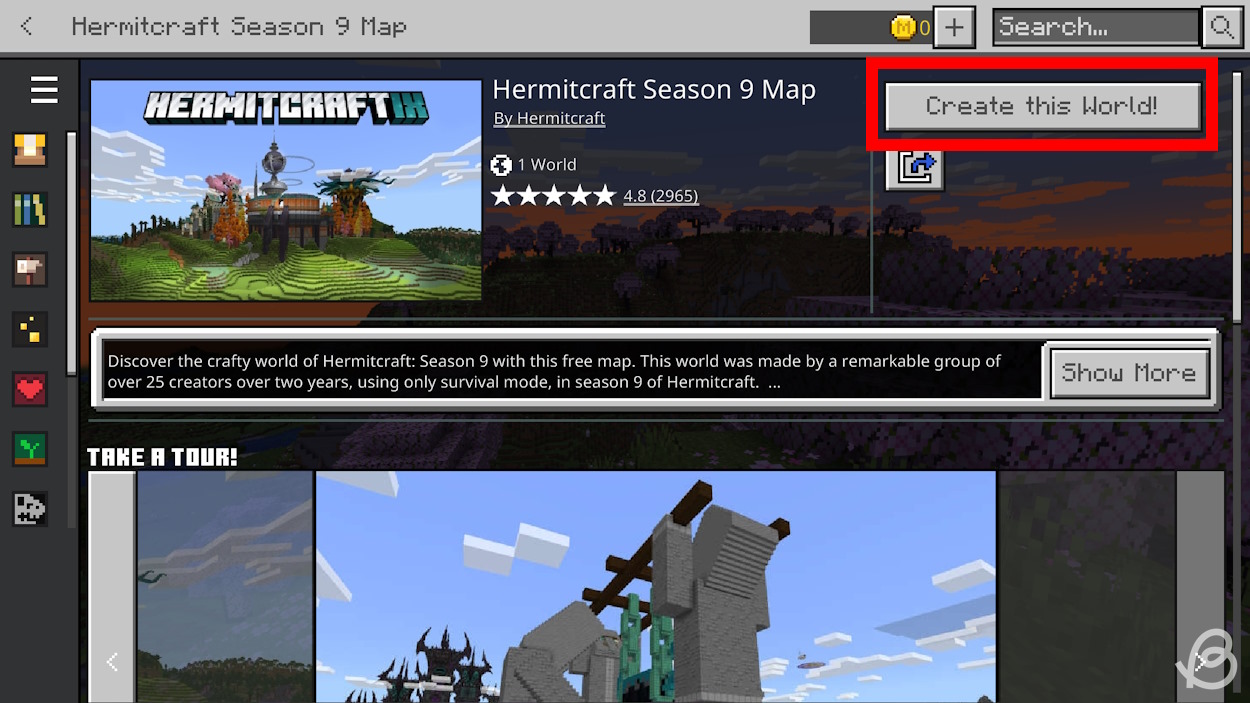 Hermitcraft Season 9 Map Now Available on Minecraft Bedrock Marketplace ...