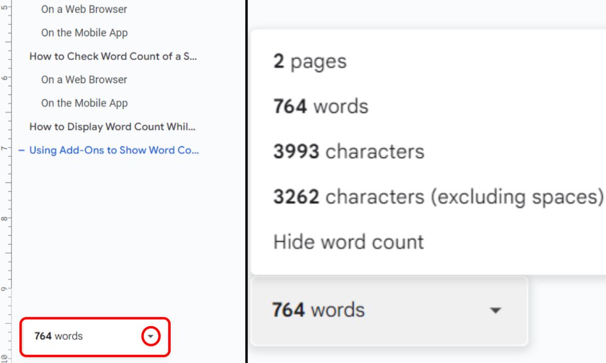 How to Check Word Count on Google Docs | Beebom