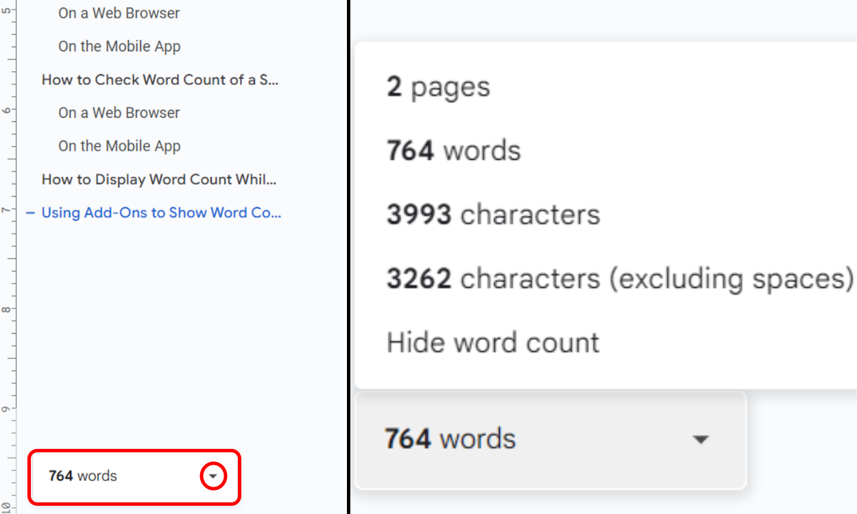How to Check Word Count on Google Docs | Beebom