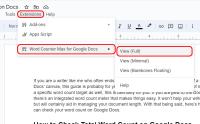 How to Check Word Count on Google Docs | Beebom