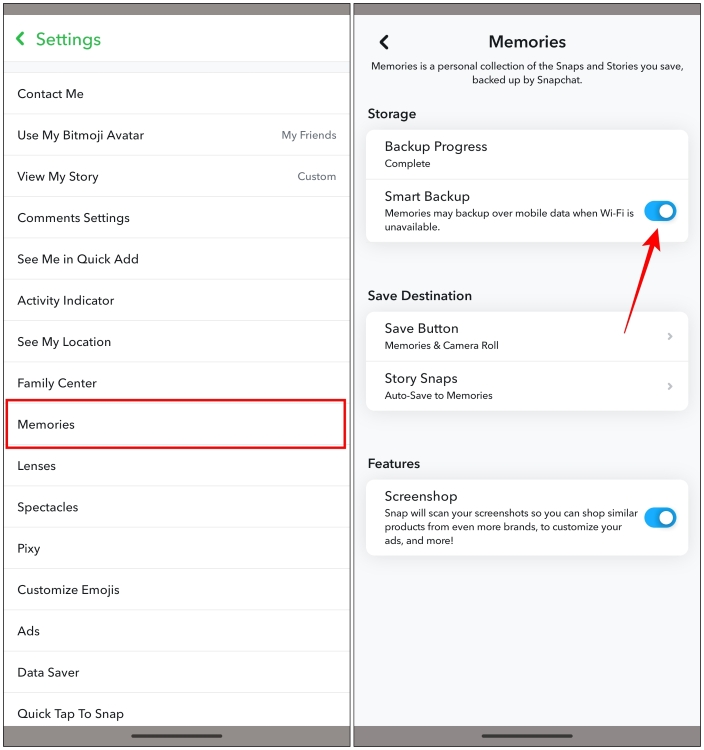 How to Recover Deleted Snapchat Memories | Beebom