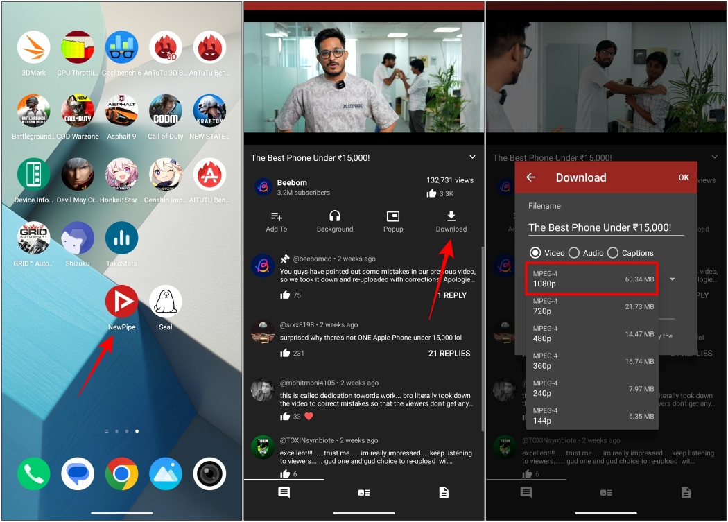 How to Download YouTube Videos on Android | Beebom