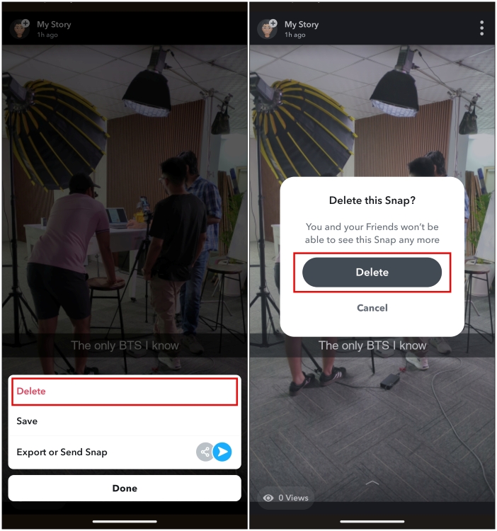 How to Delete a Snapchat Story | Beebom