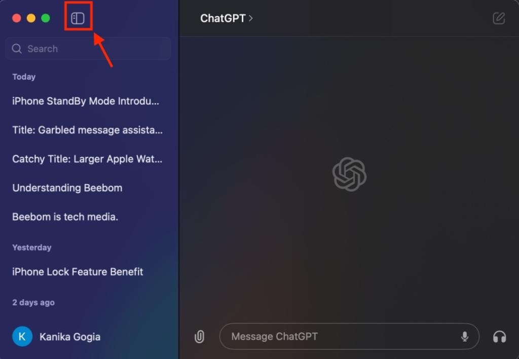 How to Get and Use ChatGPT macOS App | Beebom