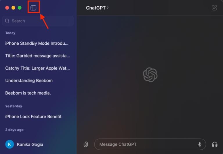 How to Get and Use ChatGPT macOS App | Beebom