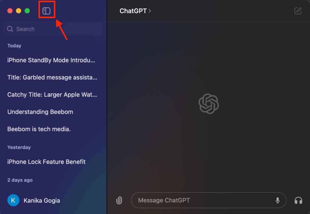How to Get and Use ChatGPT macOS App | Beebom