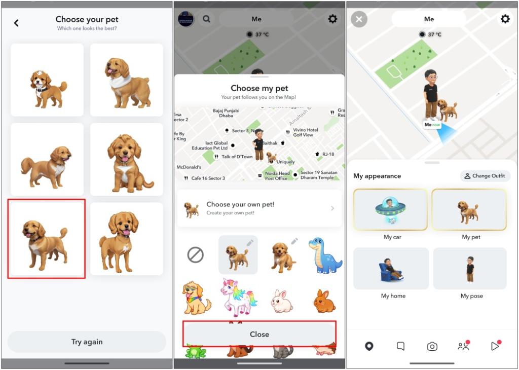 How to Get Pets on Snapchat Map | Beebom