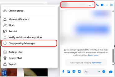 How to Turn on Disappearing Messages on Facebook | Beebom