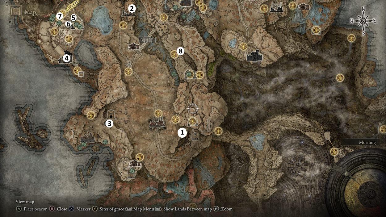 All Revered Spirit Ash Locations in Elden Ring Shadow of the Erdtree ...