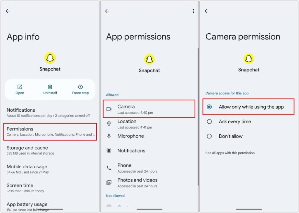 How to Allow Camera Access on Snapchat | Beebom