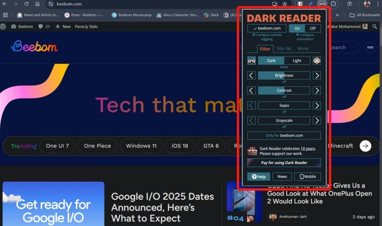 How to Enable Dark Mode in Google Docs | Beebom