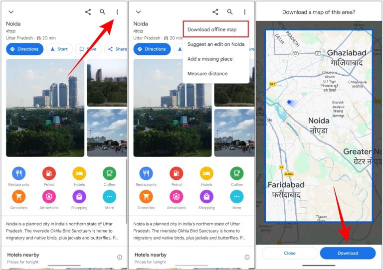 How to Use Offline Maps in Google Maps | Beebom