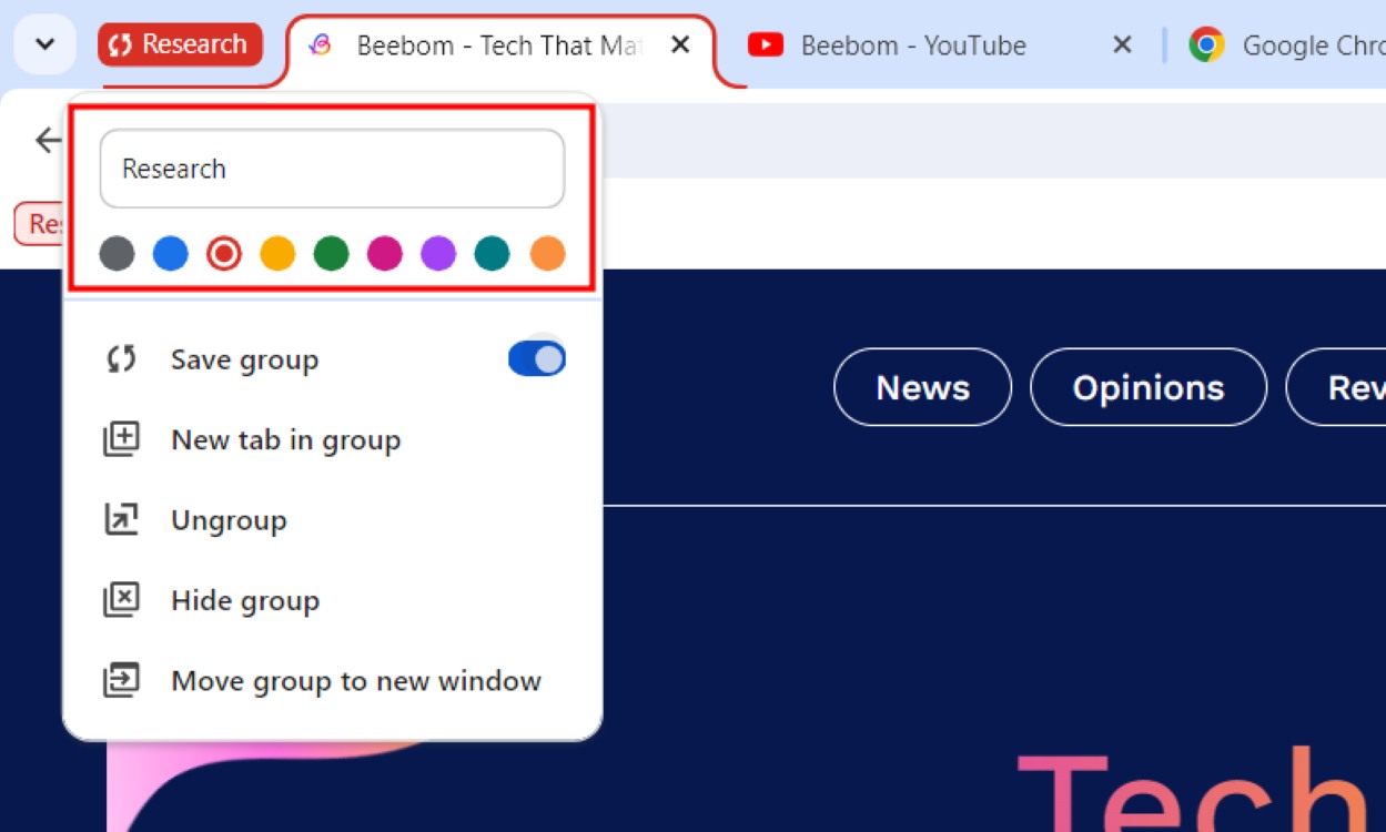 How To Create And Save Tab Groups In Chrome Beebom