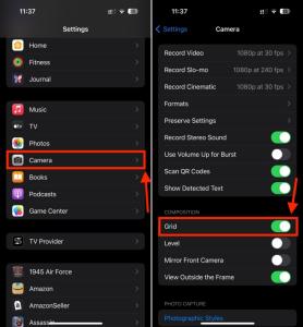 How to Enable Camera Grid on iPhone (2024) | Beebom
