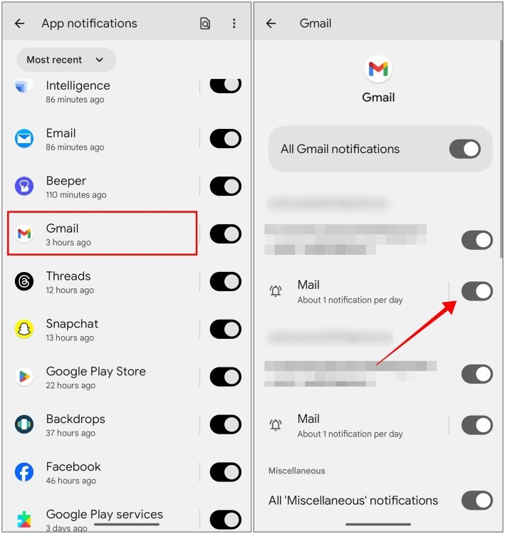 How to Set Up Gmail App Notifications on Android | Beebom