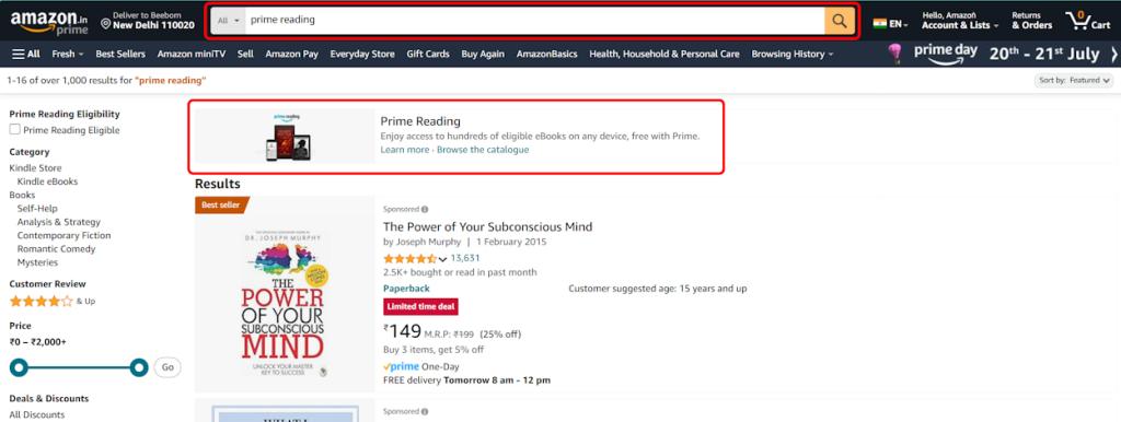 How to Use Amazon Prime Reading to Get Free eBooks | Beebom