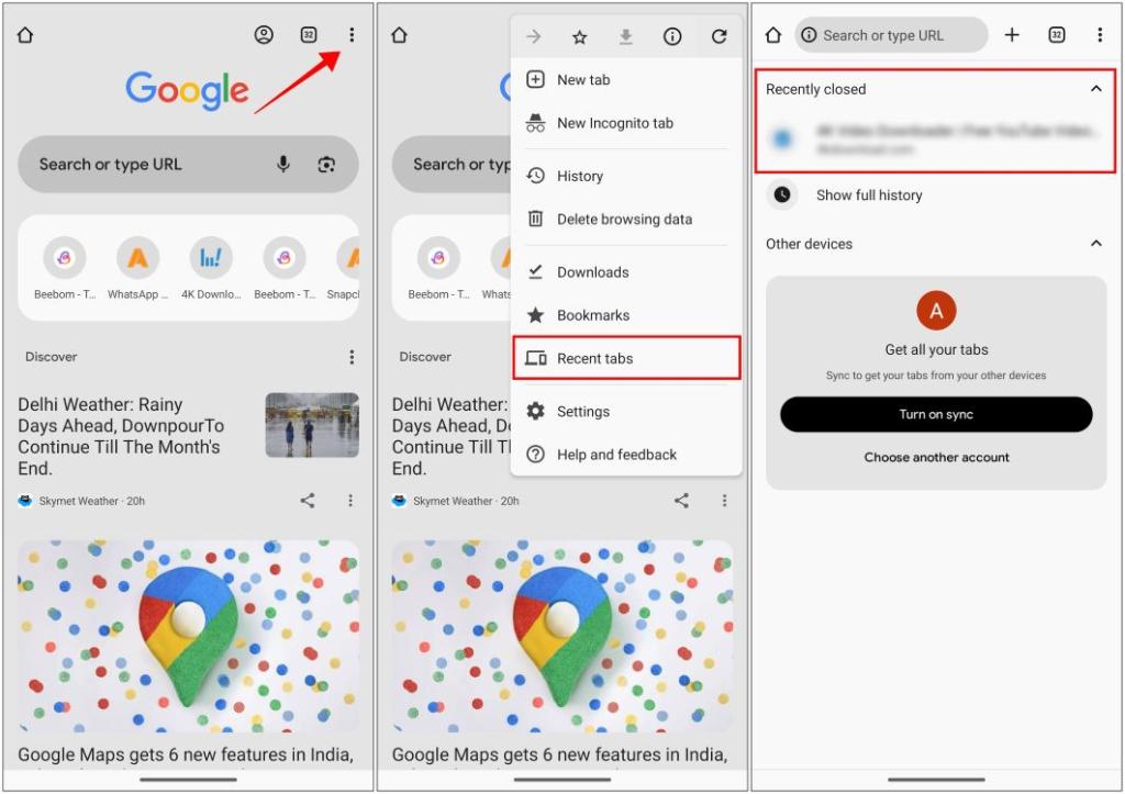 How to Reopen Closed Tabs on Google Chrome | Beebom