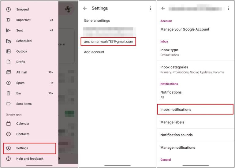 How to Set Up Gmail App Notifications on Android | Beebom