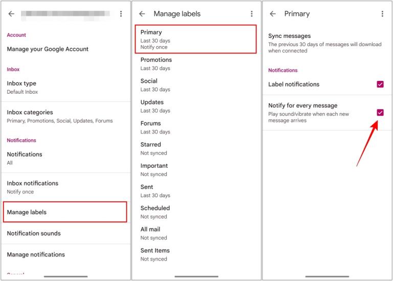 How to Set Up Gmail App Notifications on Android | Beebom