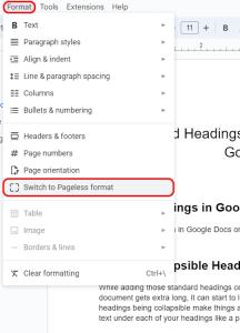 How to Add Headings and Collapsible Headings in Google Docs | Beebom