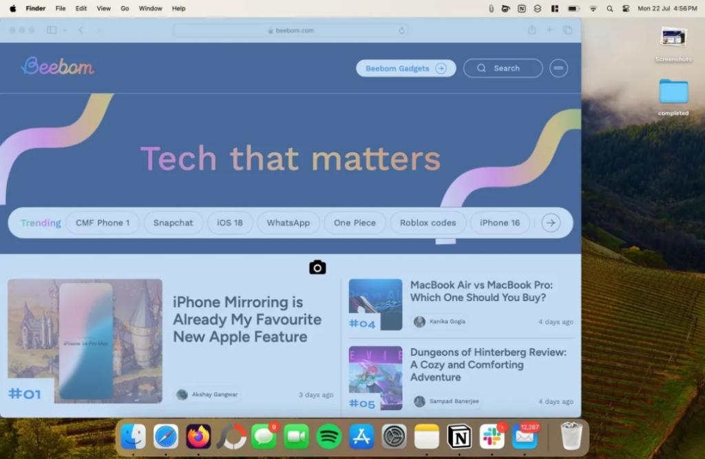 How to Take a Screenshot on MacBook (2025 Guide) | Beebom