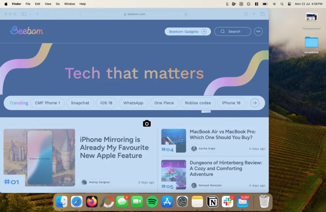 How to Take a Screenshot on MacBook (2025 Guide) | Beebom