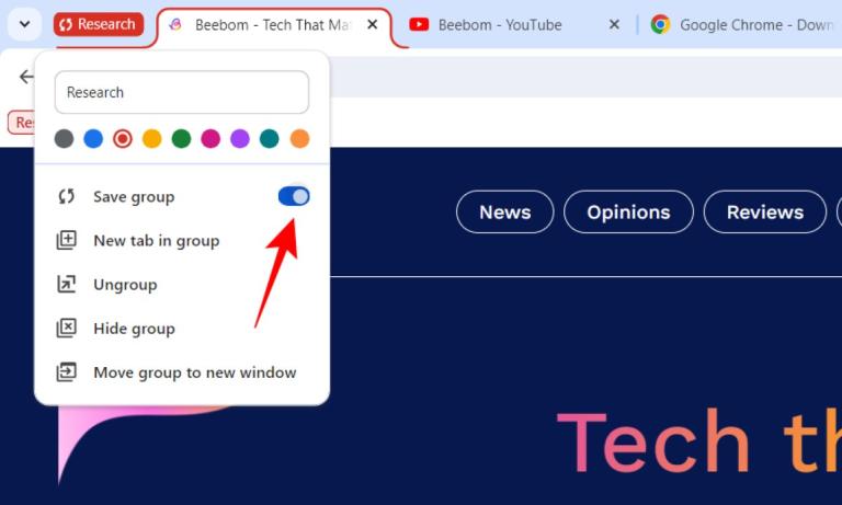 How to Create and Save Tab Groups in Chrome | Beebom