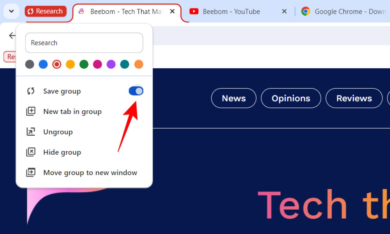 How to Create and Save Tab Groups in Chrome | Beebom