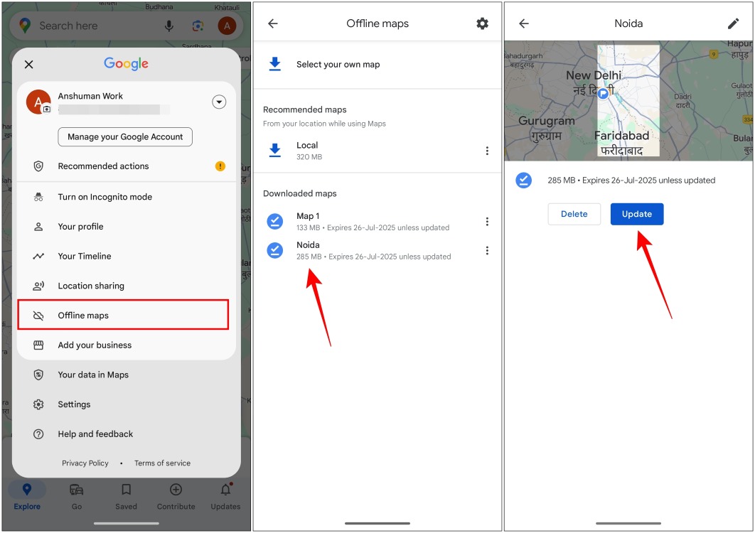 How to Use Offline Maps in Google Maps | Beebom