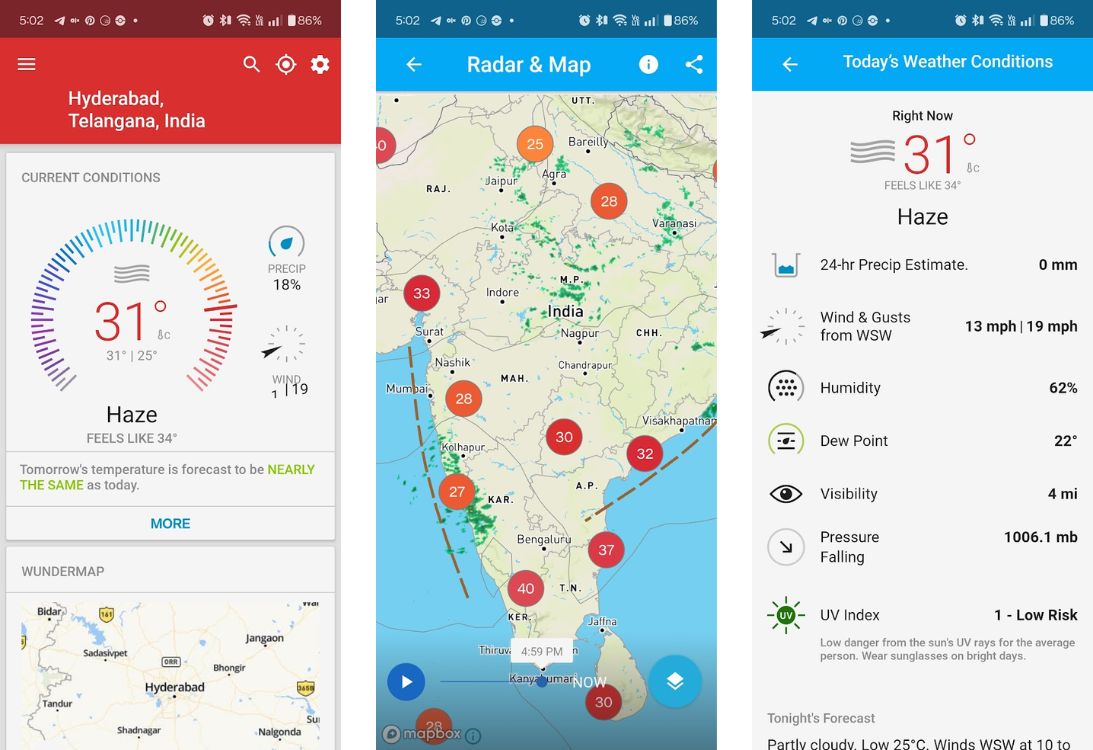 8 Best Weather Apps for Android | Beebom