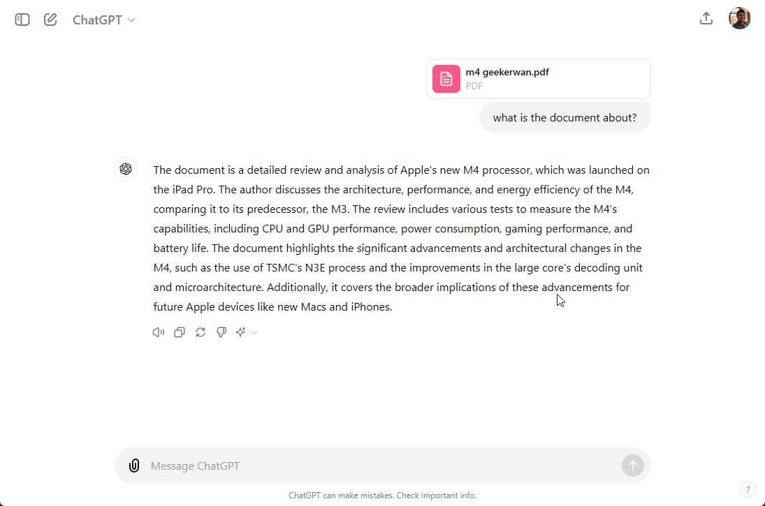 How to Upload a Document to ChatGPT (2024 Guide) | Beebom