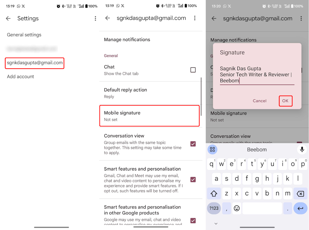 How to Add or Change a Gmail Signature | Beebom