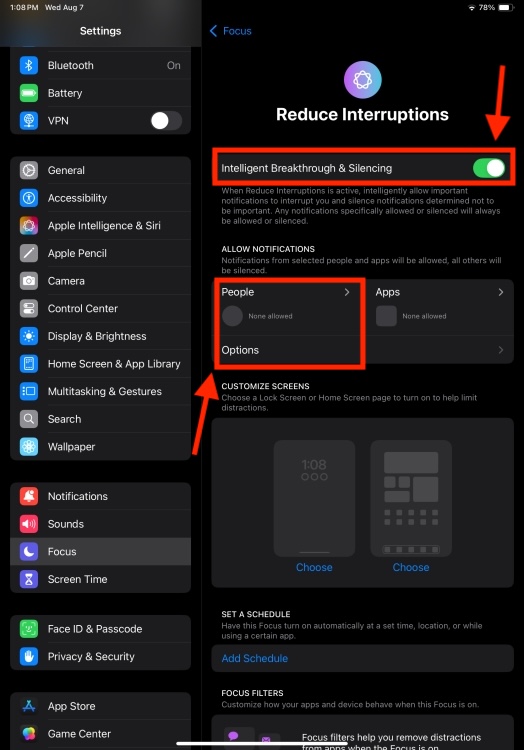 How To Use Reduce Interruptions Focus Mode On Iphone In Ios 18 Beebom